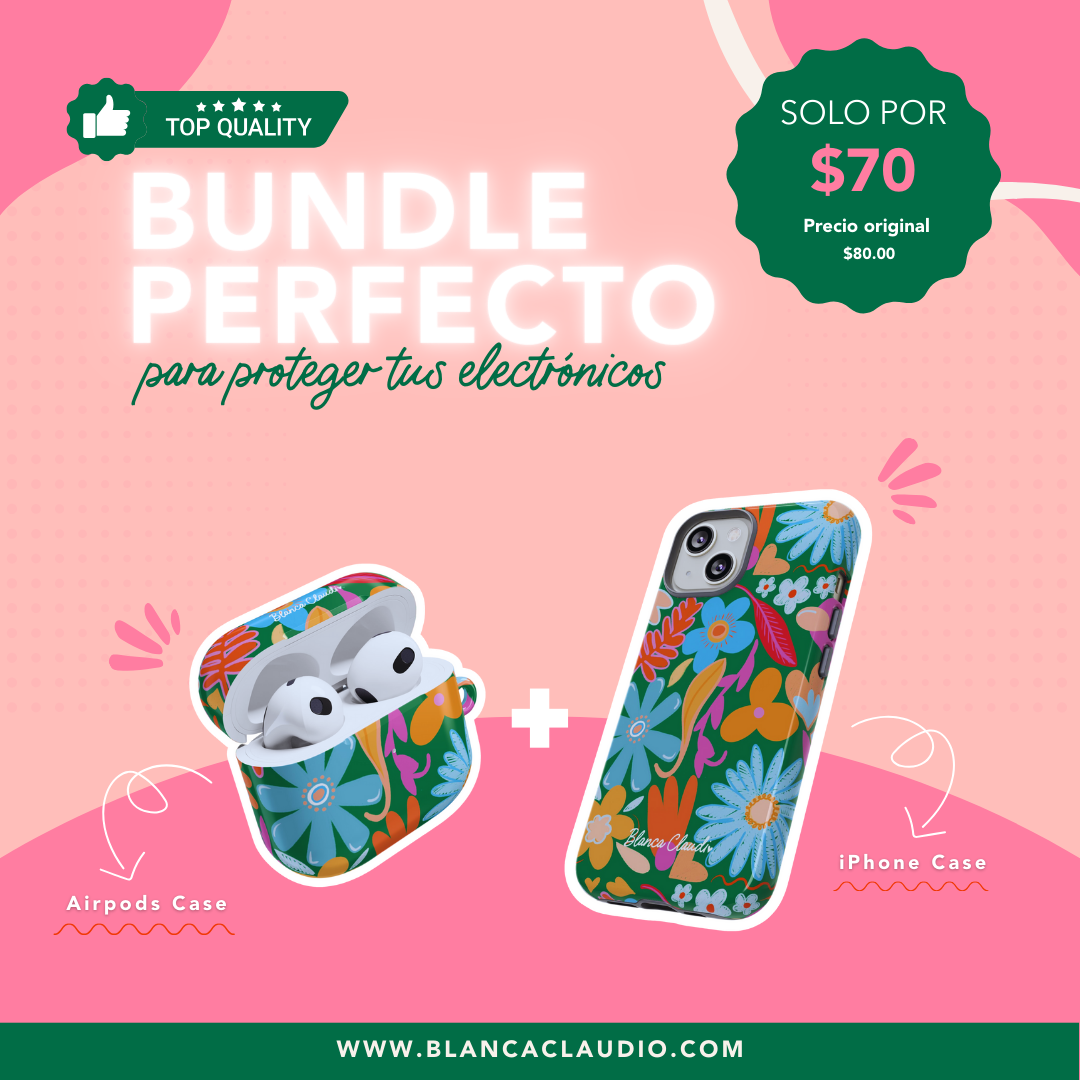 BC Pack de Electrónicos Ilustrado: Protege con Estilo – Blanca Claudio™